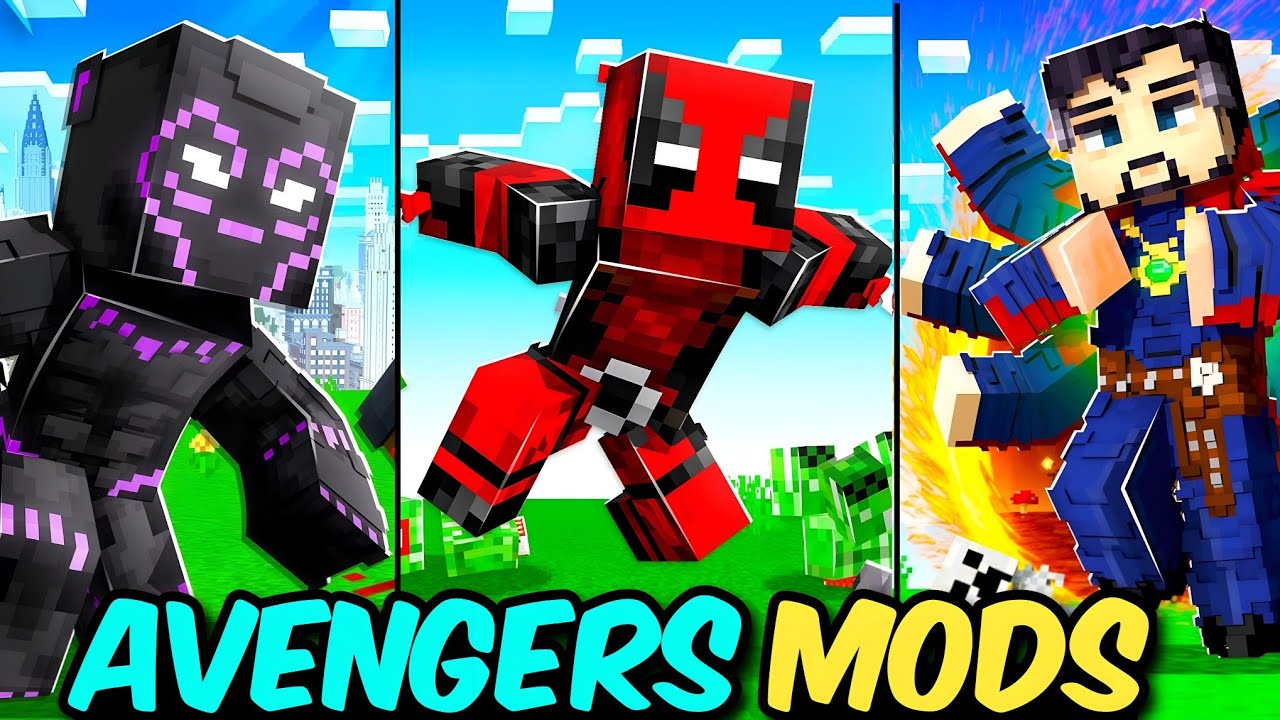 Best avengers mods for minecraft pocket edition || minecraft avengers ...