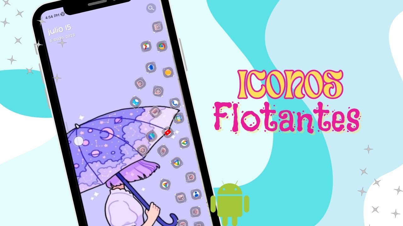 🤩🐣 Iconos FLOTANTES en tu pantalla de inicio 🐣🤩 - YouTube