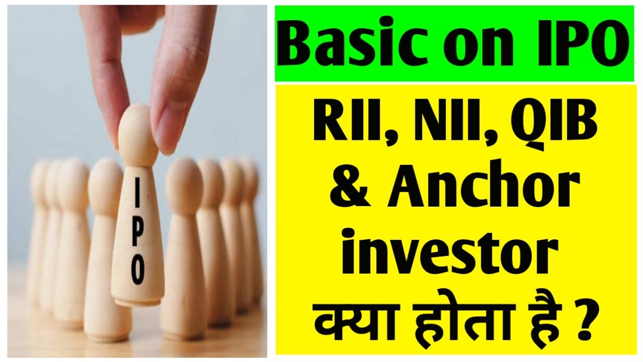 IPO Basics : RII, NII, QIB & Anchor Investor यह क्या है ??? LImit ...