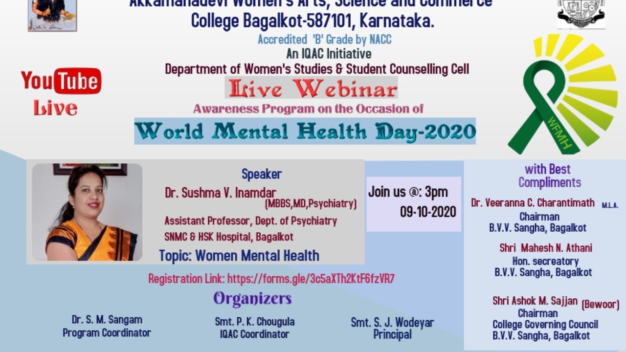 Live Webinar & Awareness Program on -"Women Mental Health" - YouTube