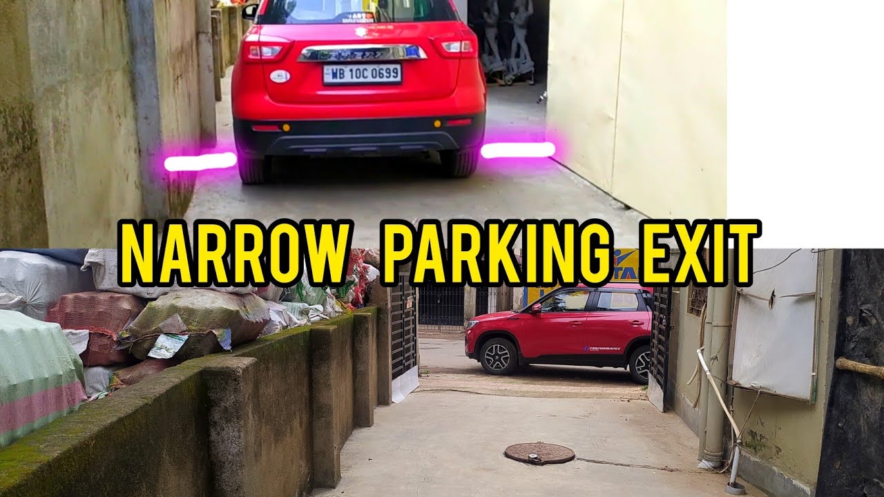 6 FT Wide Narrow parking exit? I Step-by-Step - YouTube