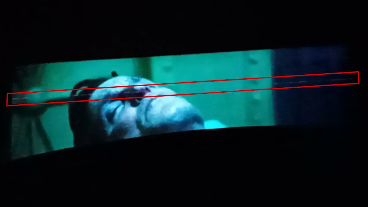 Movie theatre digital projection glitches - YouTube