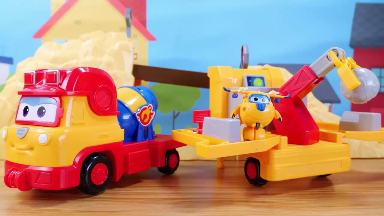 Super Wings Dolly three-in-one engineering vehicle and Dodo rushed to ...