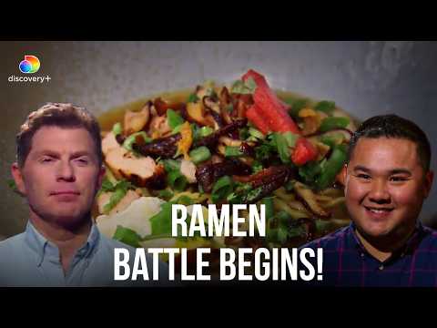 Ramen Challenge Takes Over Kitchen | Beat Bobby Flay S10 E5 | discovery+ India