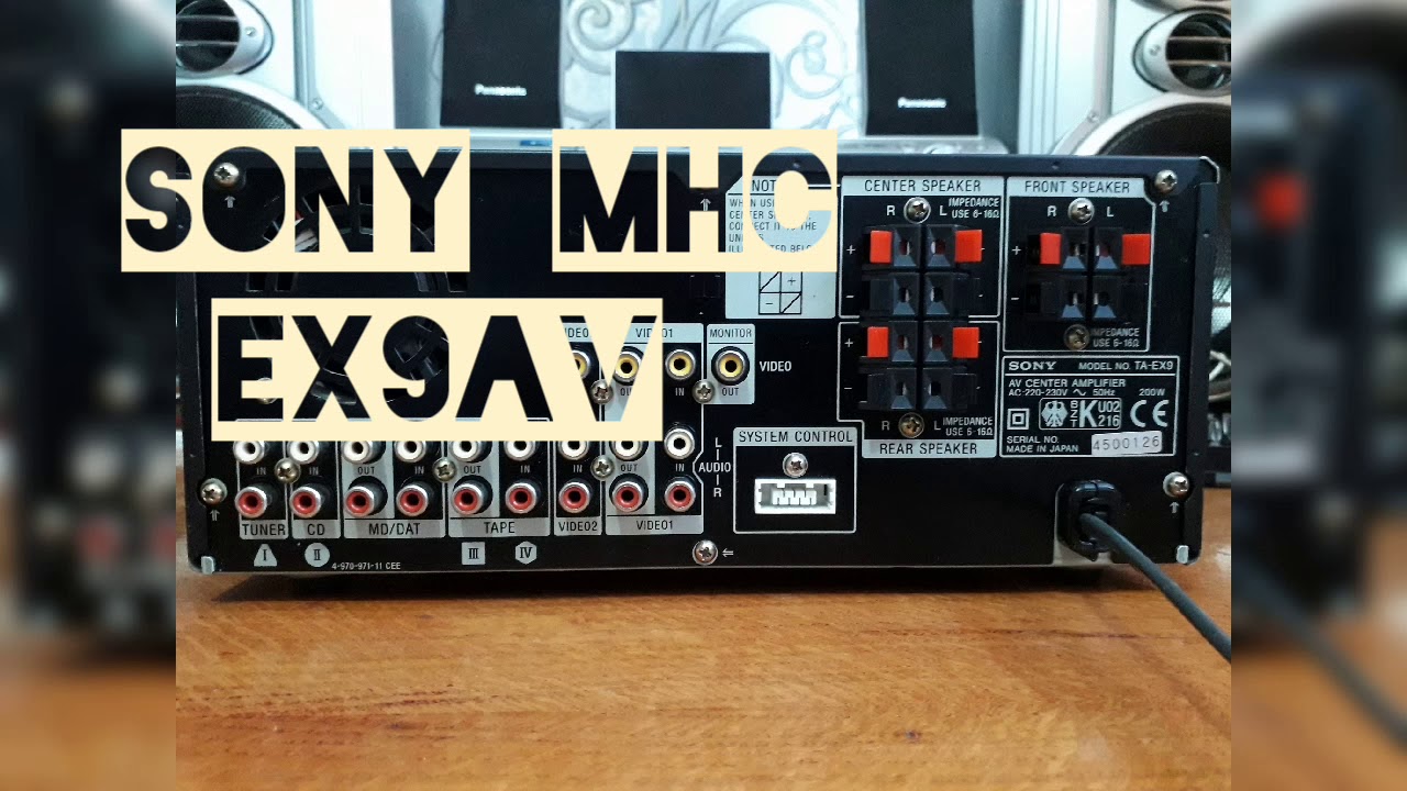 SONY MHC EX9AV - YouTube