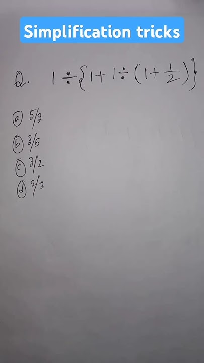 simplification tricks #youtubeshorts #maths #simplictiontricks #mathstricks #mathshic - YouTube