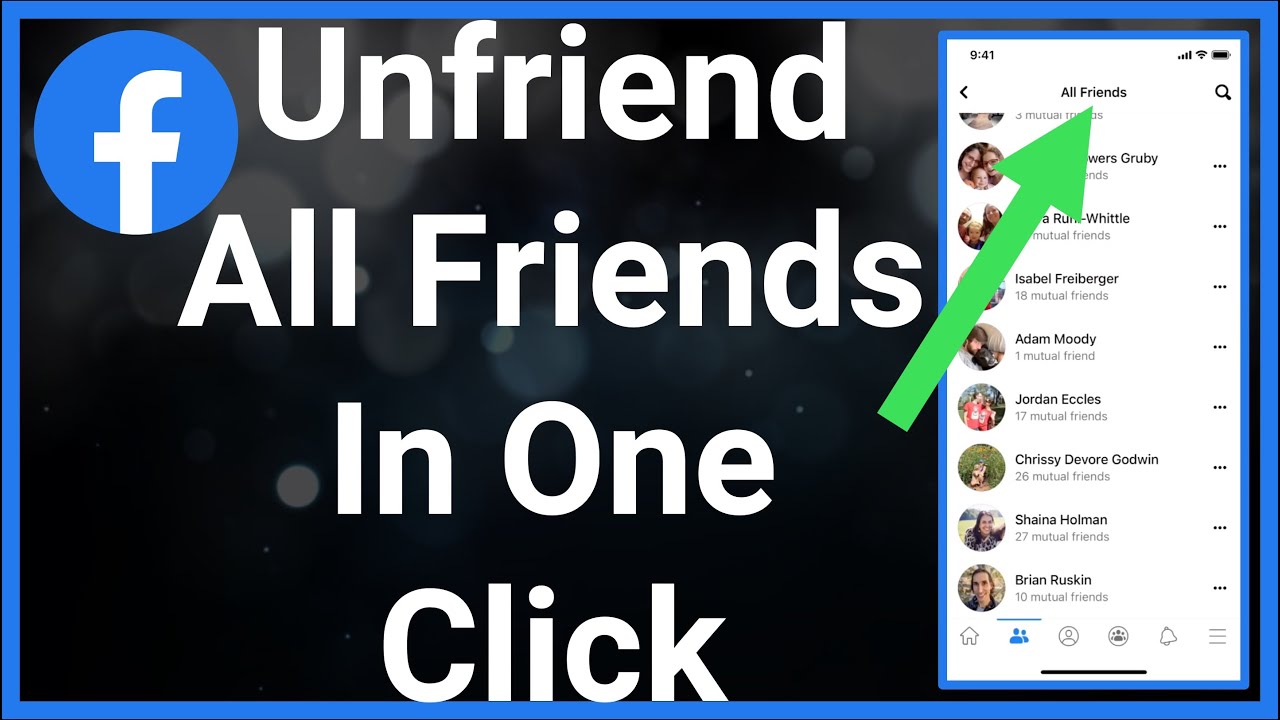 How To Unfriend All Facebook Friends In One Click - YouTube