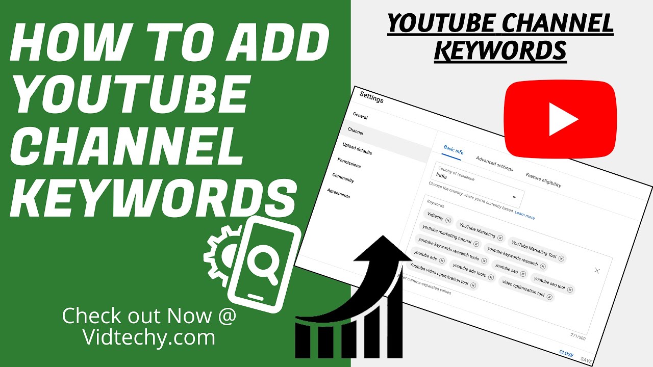 how to add keywords in youtube channel - YouTube