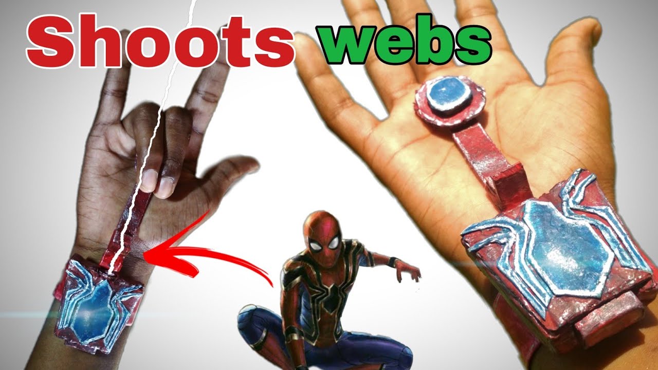 Diy spider man web shooter (templates below) - YouTube