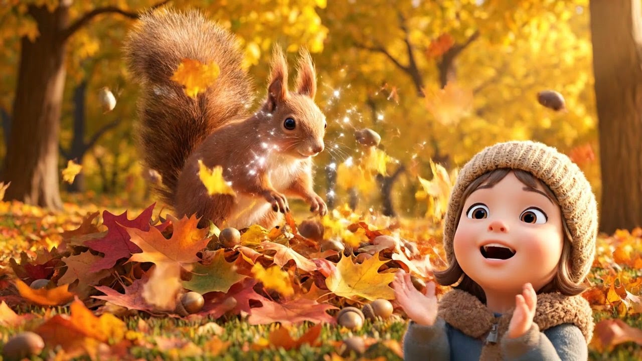 Naughty Squirrel Hid the Golden Acorns 🐿️ | Nursery Rhymes for Kids ...