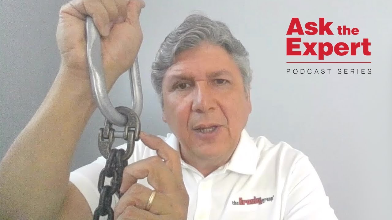 Crosby Lok-A-Loys and master links with two slings - YouTube