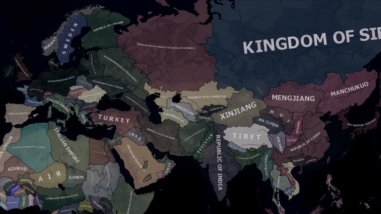 Hoi4 1962 - 1976 Timelapse (Operation Red Dawn) - YouTube