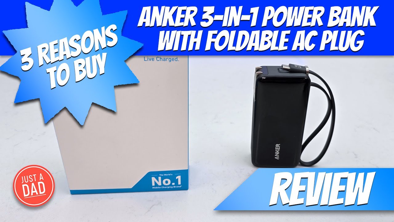 Anker 3-in-1 Power Bank With Foldable AC Plug A1637 REVIEW - YouTube