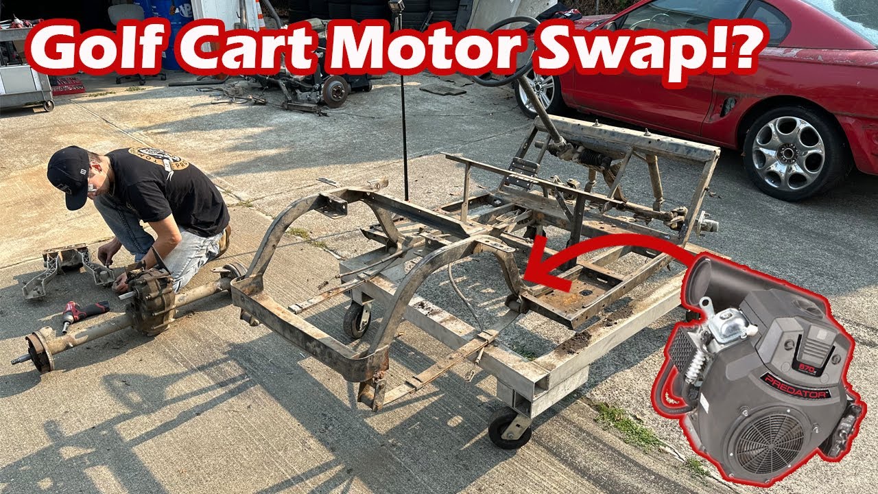 Golf Cart Motor Swap!? The Tear Down Begins Now! - YouTube