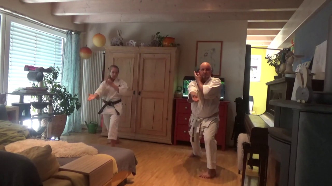 ENGLISH Karate training at home - Level four - YouTube