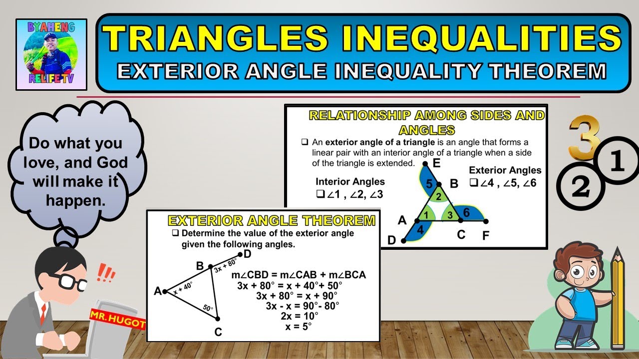Exterior Angle Theorem and Exterior Angle Inequality Theorem ...