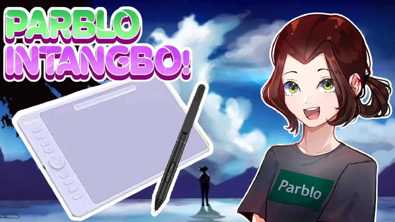 Background Painting Tablet Review! 🌃🌠 PARBLO INTANGBO M - YouTube