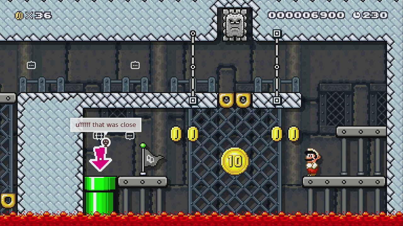 Donut Drop Dungeon Deluxe by Squadaloo - Super Mario Maker 2 - No ...