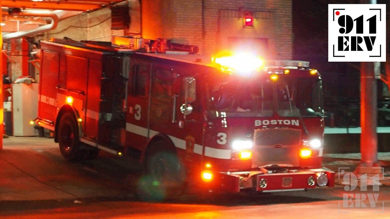 Boston Fire Engine 3 Responding - YouTube