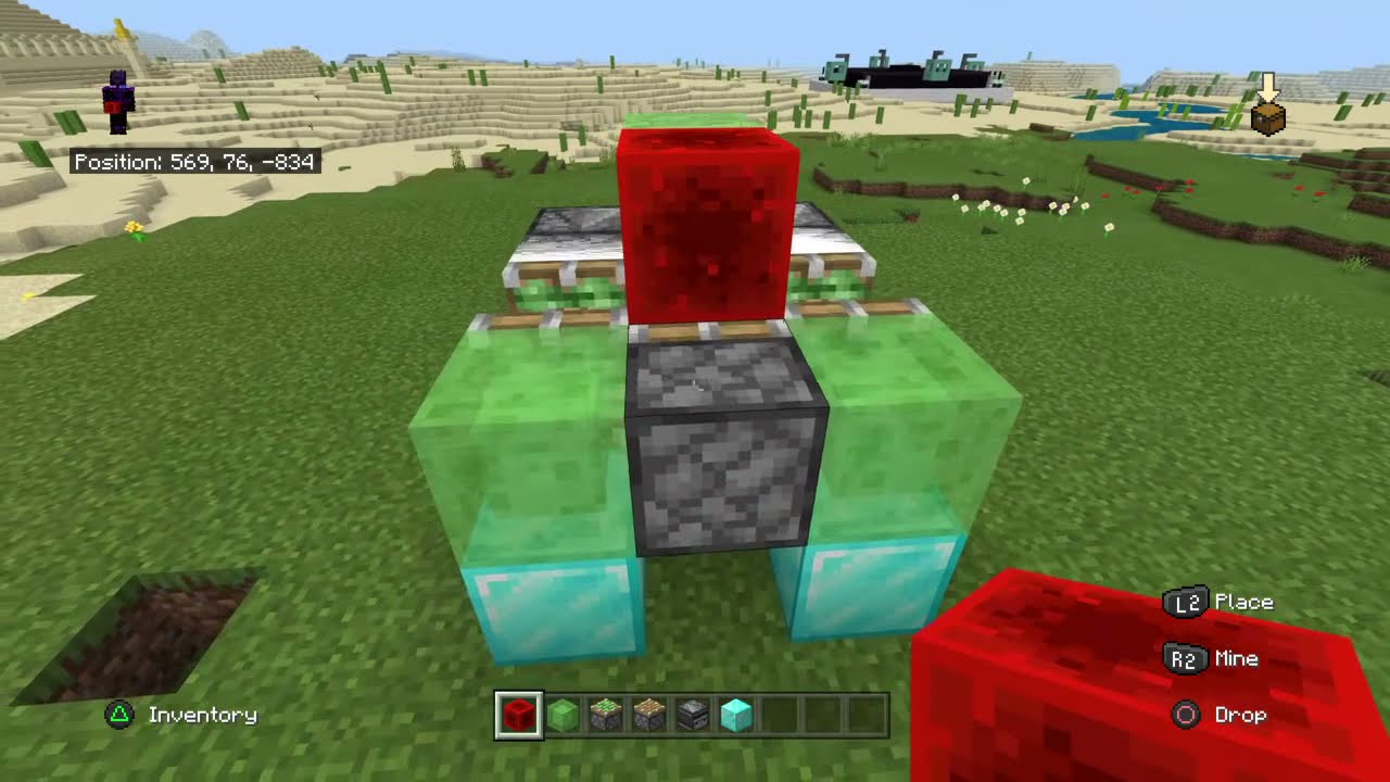 How To Make Easy Redstone Moving Car - YouTube