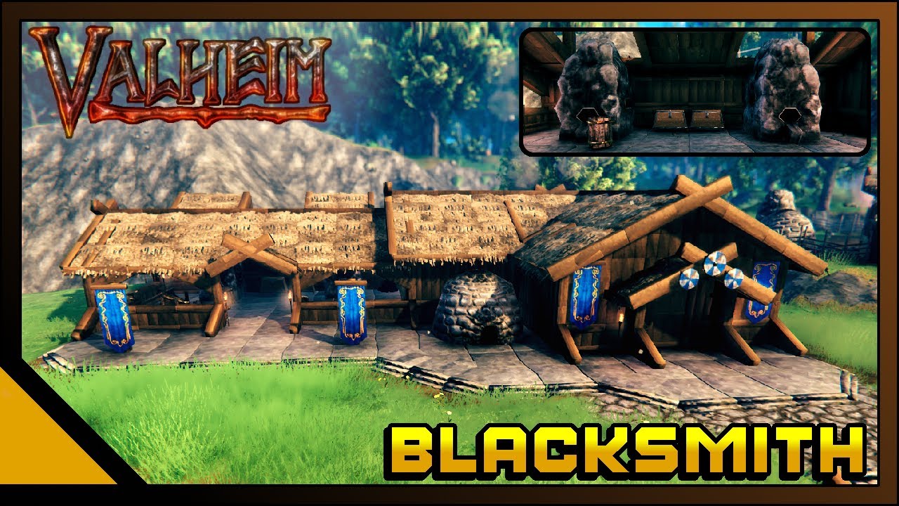 Valheim: Blacksmith House - Iron Age - (Build Guide) - YouTube