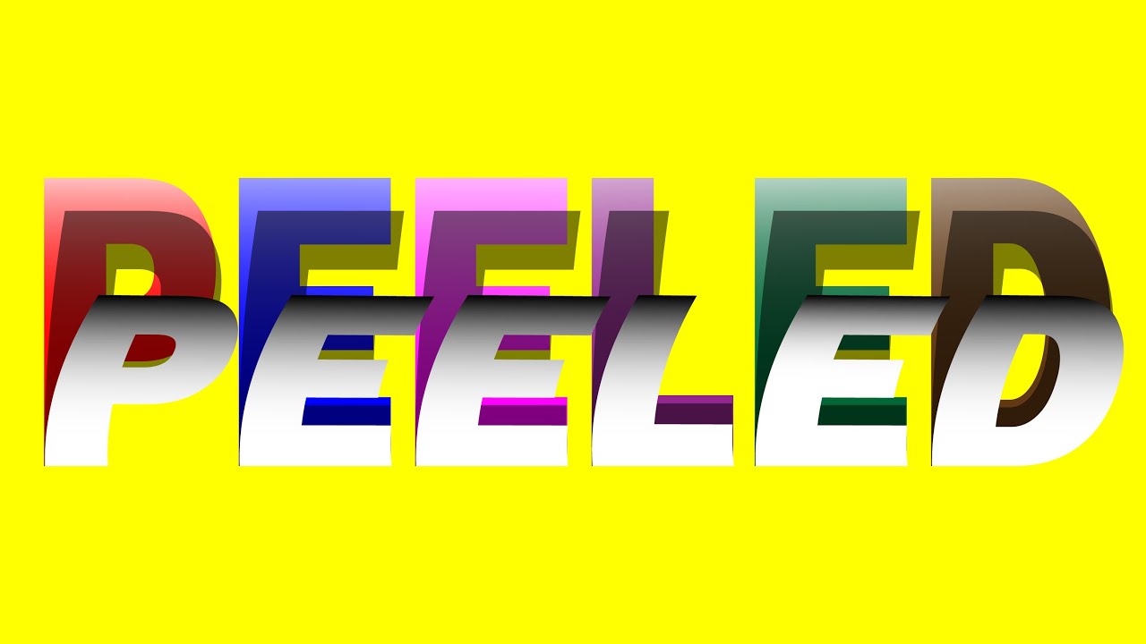PEELED TEXT EFFECT In One Minute | Adobe Illustrator | Process ...
