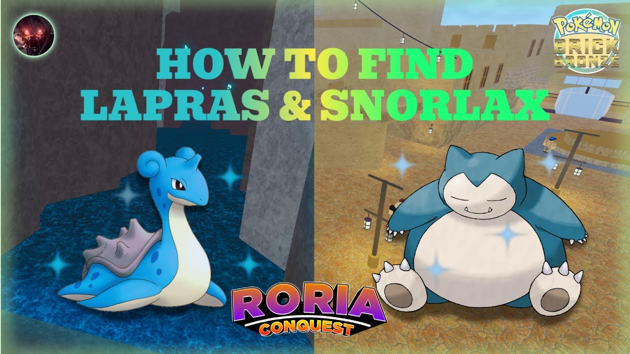 How to find Lapras and Snorlax in Pokemon Brick Bronze | Roria Conquest ...