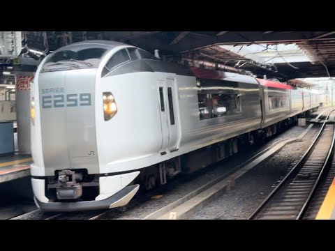 E259系ｸﾗNe003編成が特急成田エクスプレス19号東京行きとして品川駅13番線を通過するシーン（2219M）2024.9.28.10:51 - YouTube