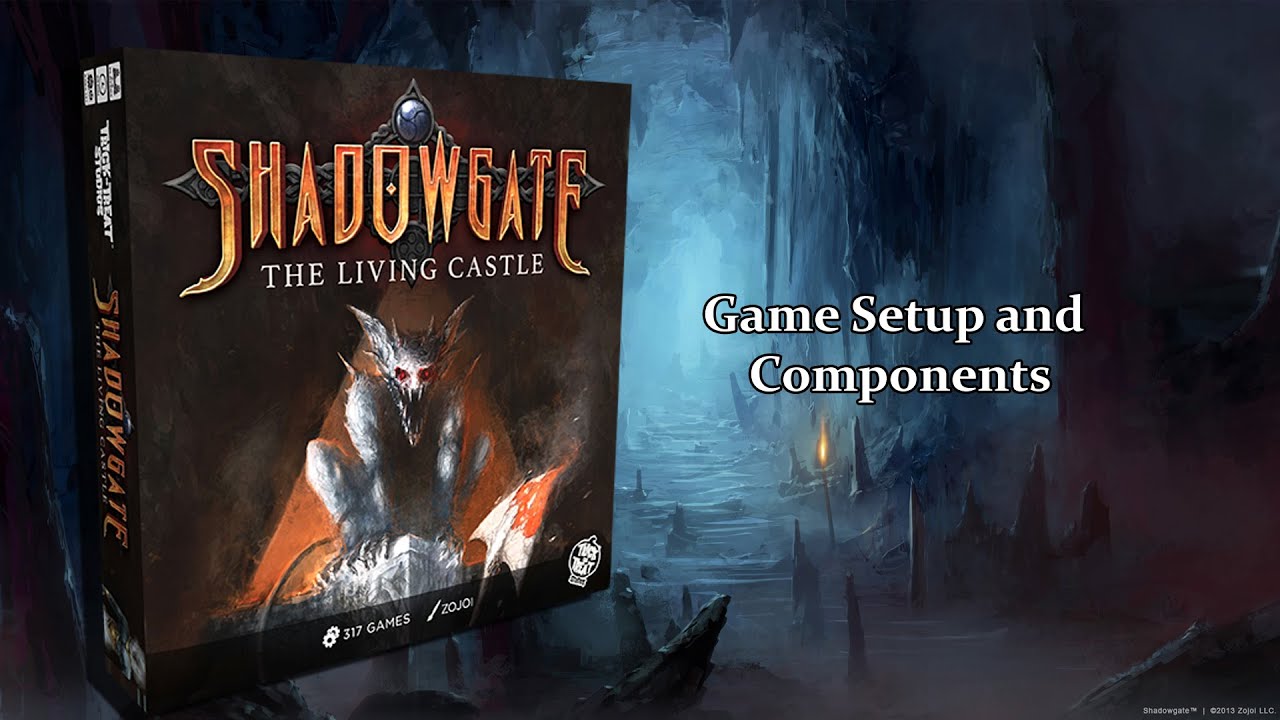 Shadowgate, The Living Castle - Game Setup and Components - YouTube