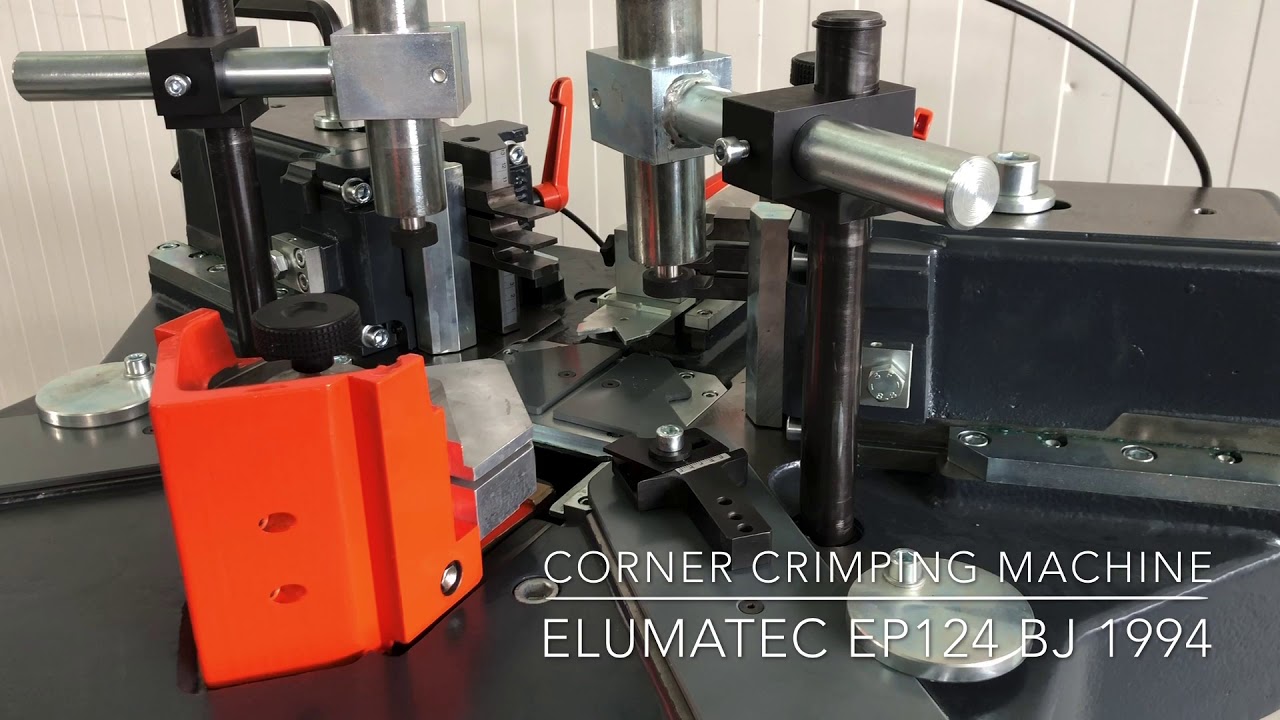 Corner Crimping Machine Elumatec - YouTube