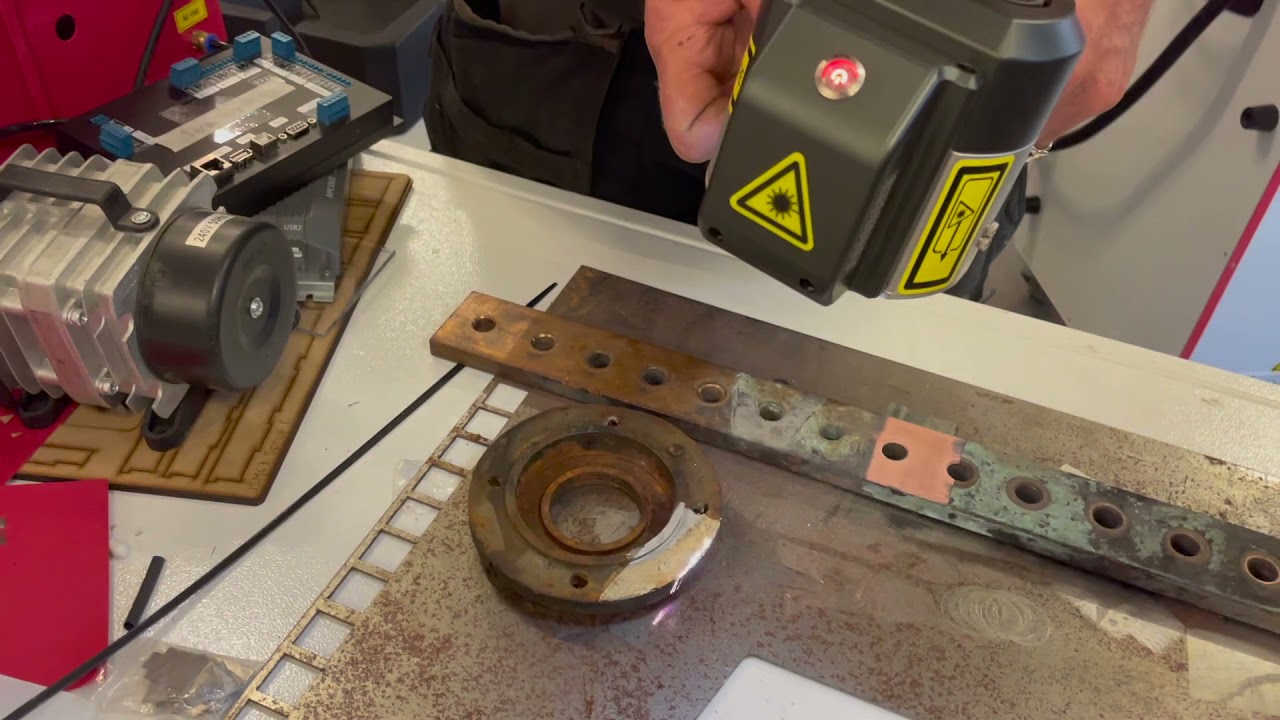 Laser beam metal cleaning - YouTube