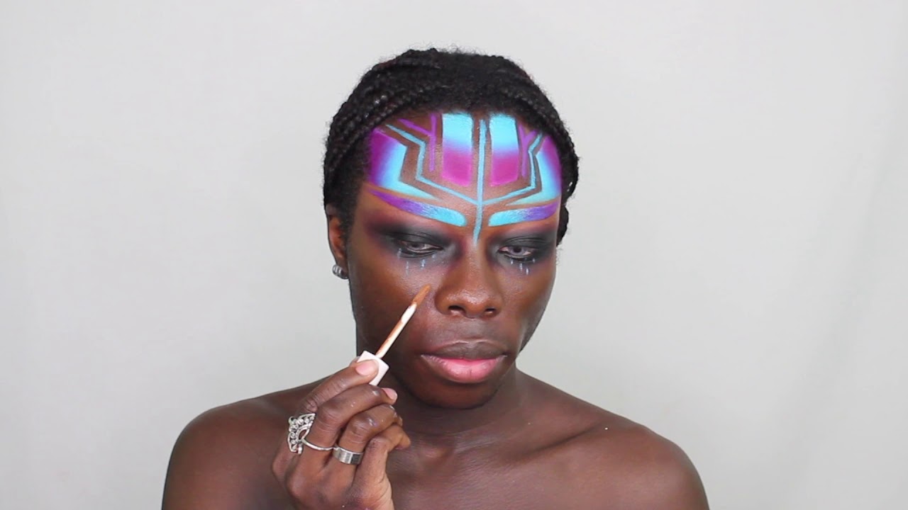 AD VooDoo Halloween makeup look | WAY OF YAW - YouTube