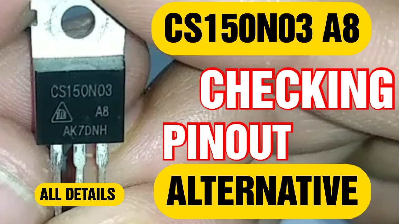 How to check cs150n03 l what is cs150n03 l pinout & all details - YouTube