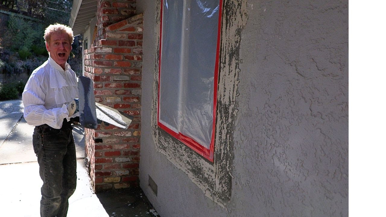Stucco Applications. Plastering shirts. - YouTube