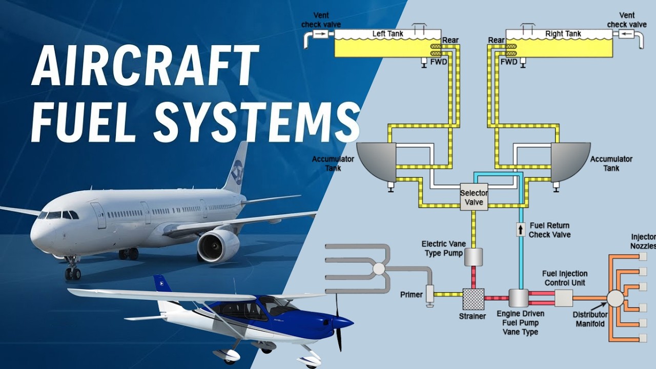 Aircraft Fuel Systems | From Light Aircraft to Jet Transports - YouTube