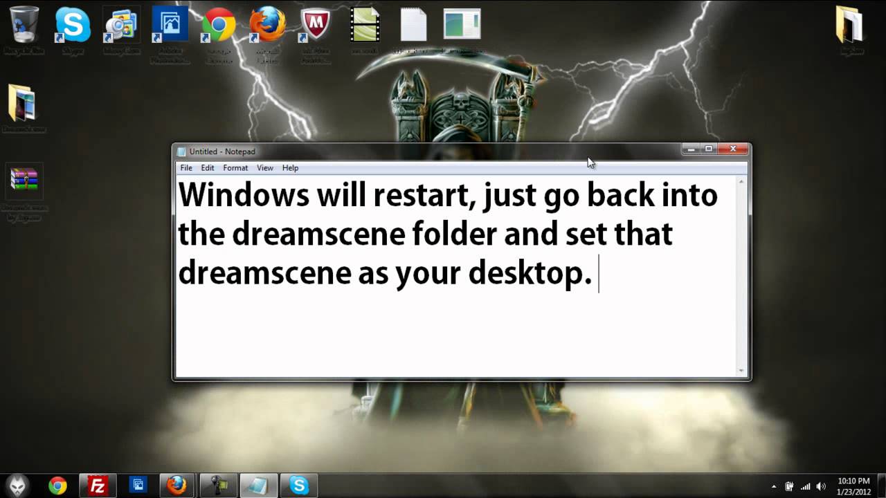 How to use animated wallpapers on Windows 7 - YouTube