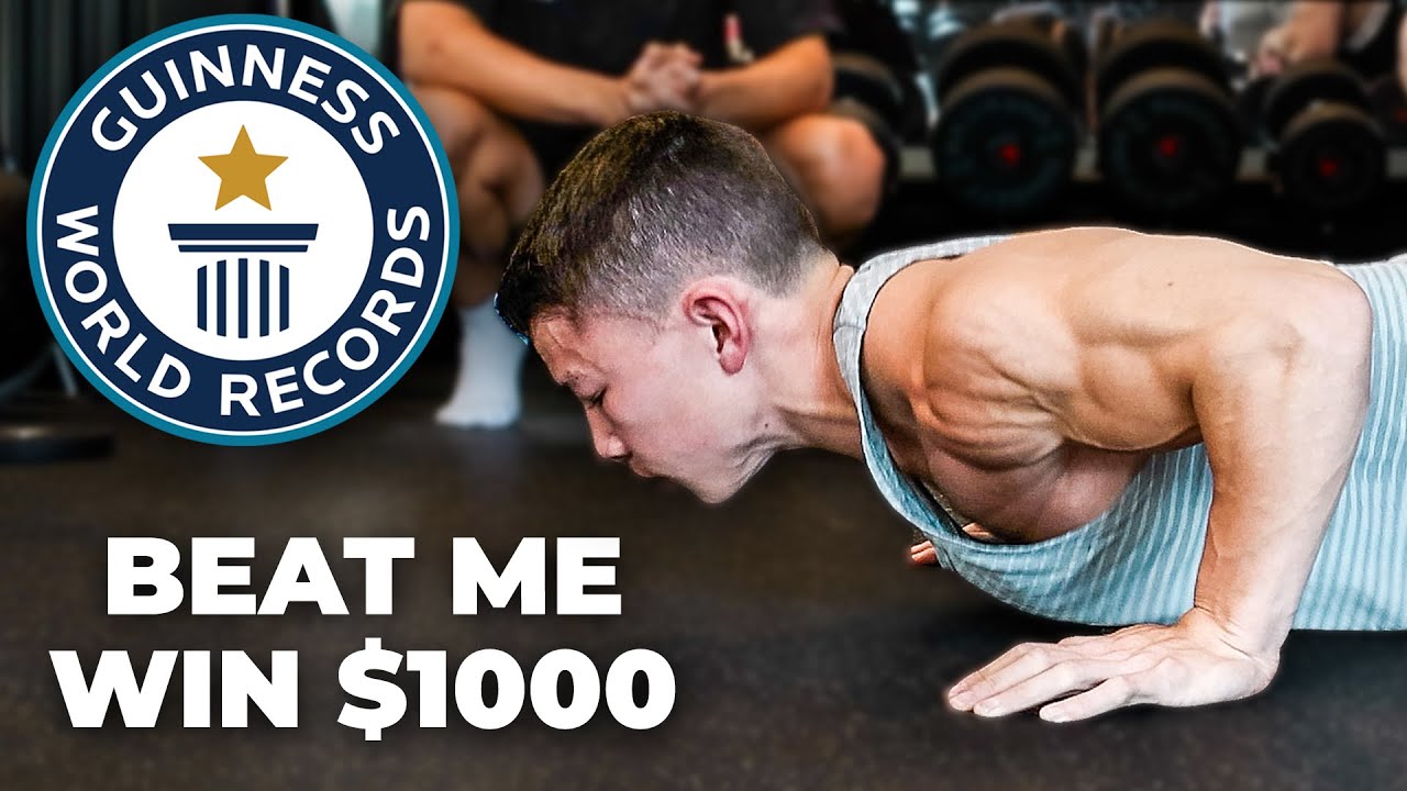 BEAT ME IN PUSHUPS, WIN $1000 - YouTube