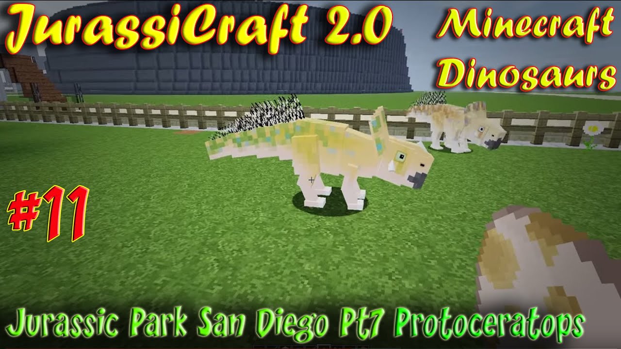 Minecraft Dinosaurs Jurassicraft 2.0 Ep11 Jurassic Park San Diego Pt7 ...