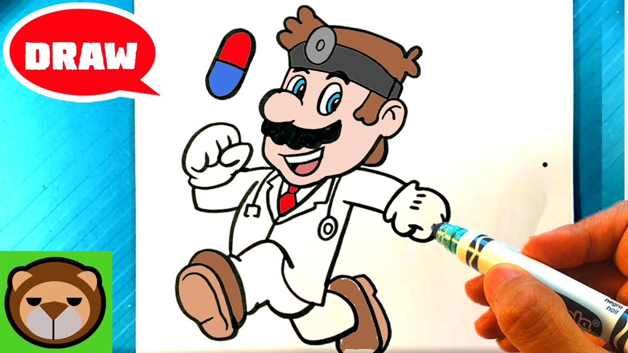 EASY How to Draw DR MARIO - Nintendo Drawings - YouTube