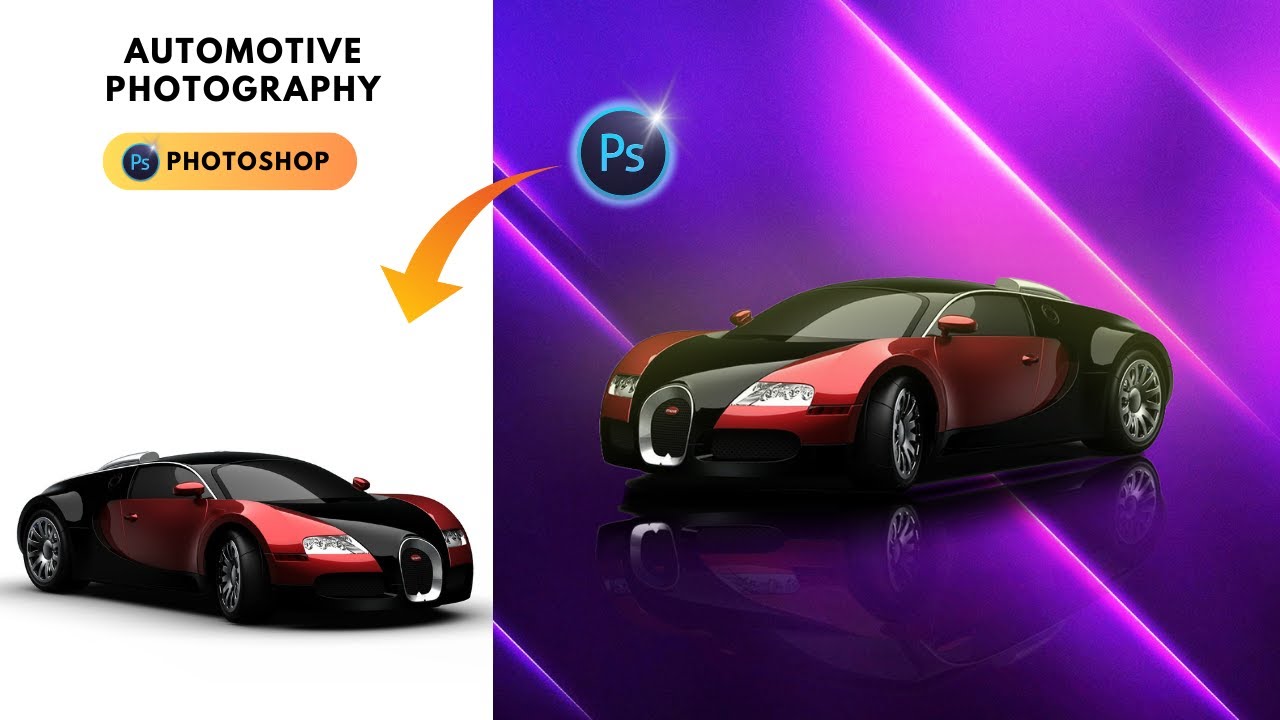 Create a Car Product Poster Design || Automotive photography in ...