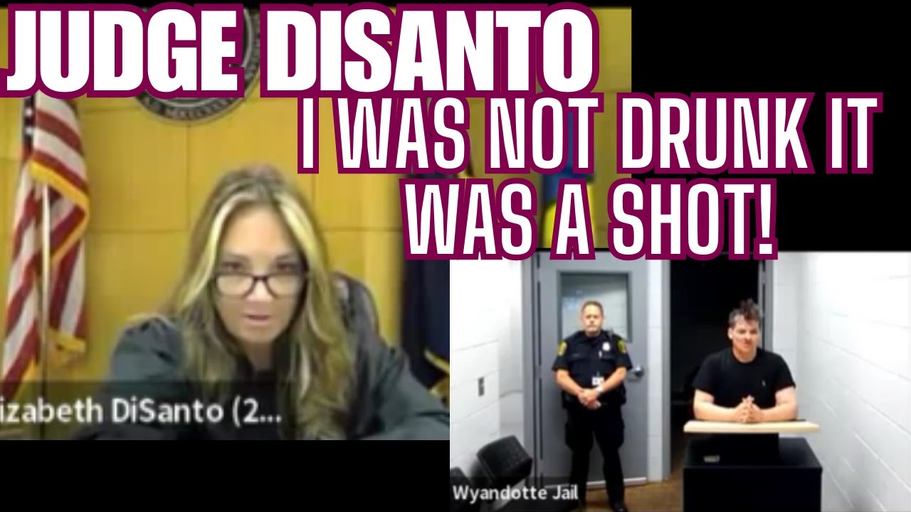 Judge DiSanto "I Was NOT DRUNK! The Doctor Gave Me A SHOT!" - YouTube