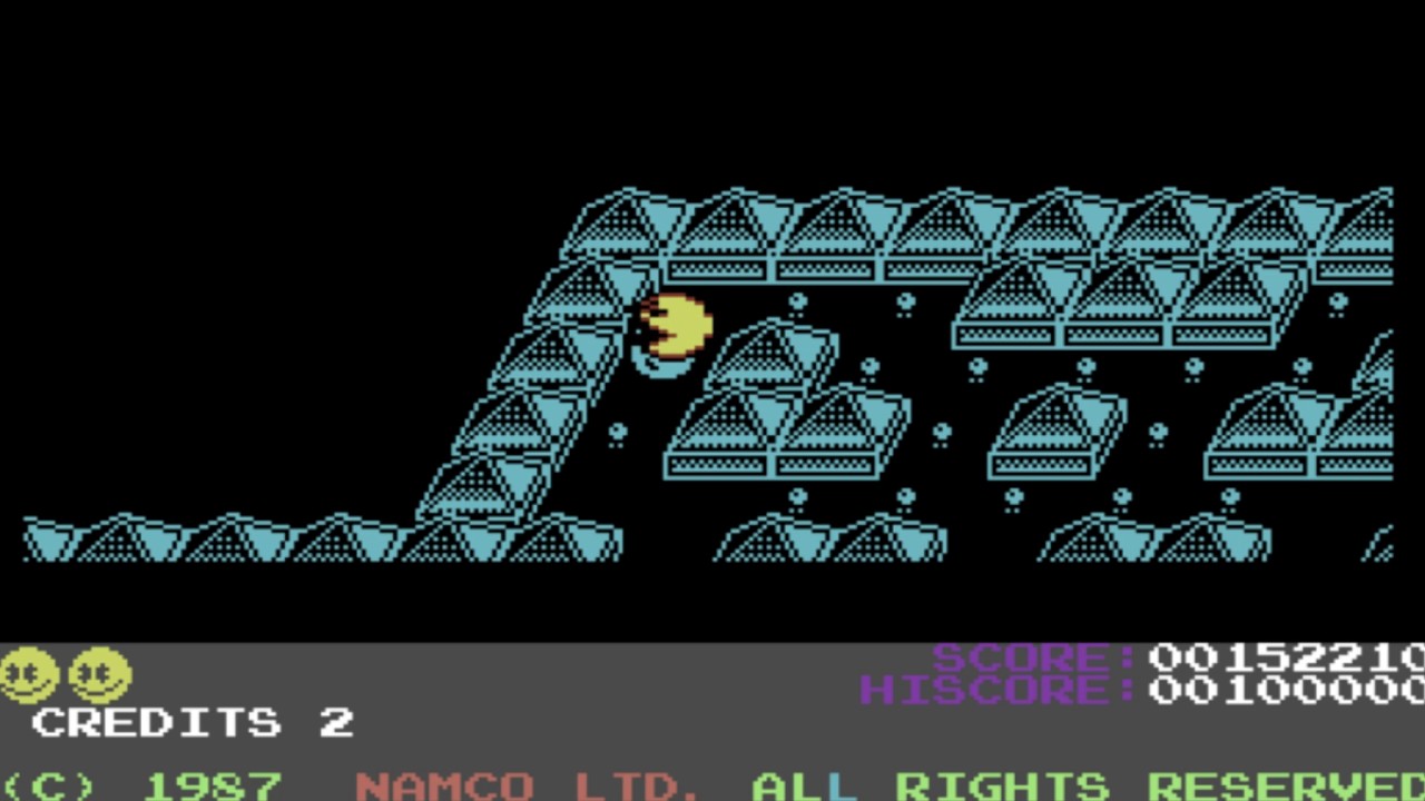 C64 Game: Pacmania (NTSC Mode) - YouTube