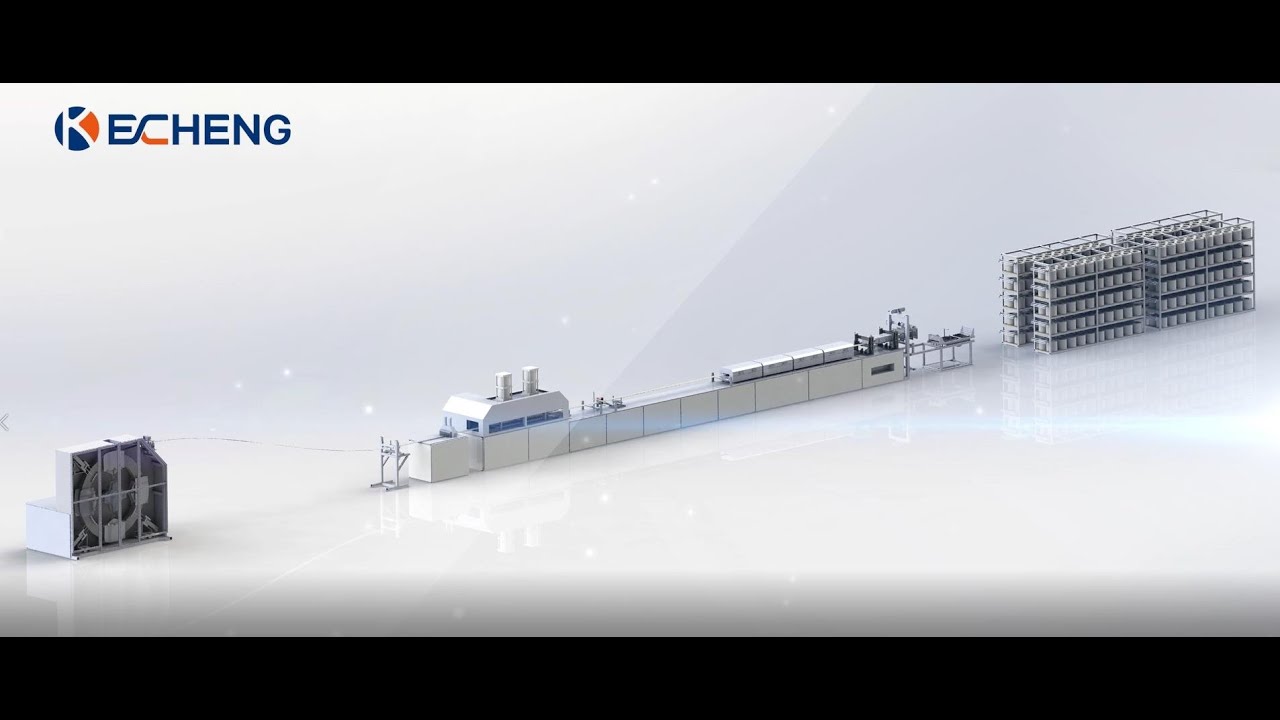 Pultrusion machine for wind blade spar caps - YouTube