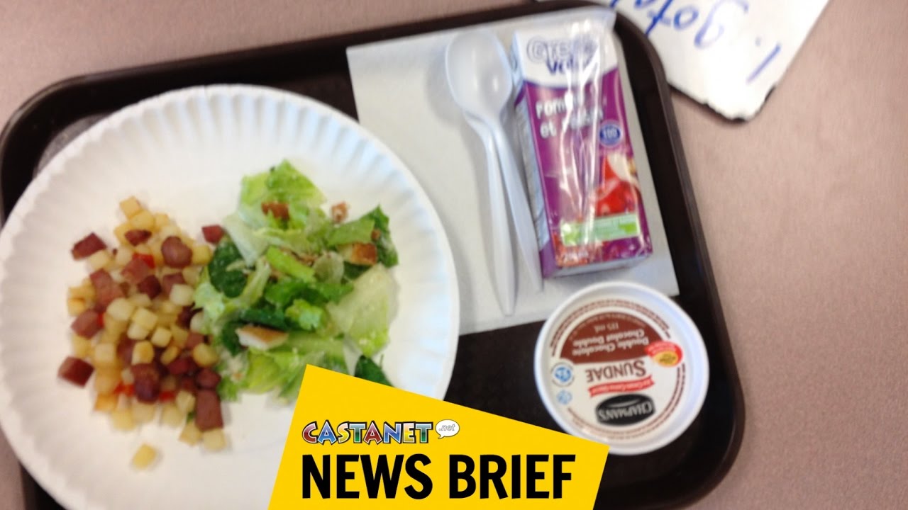'Gross' school lunch served - YouTube