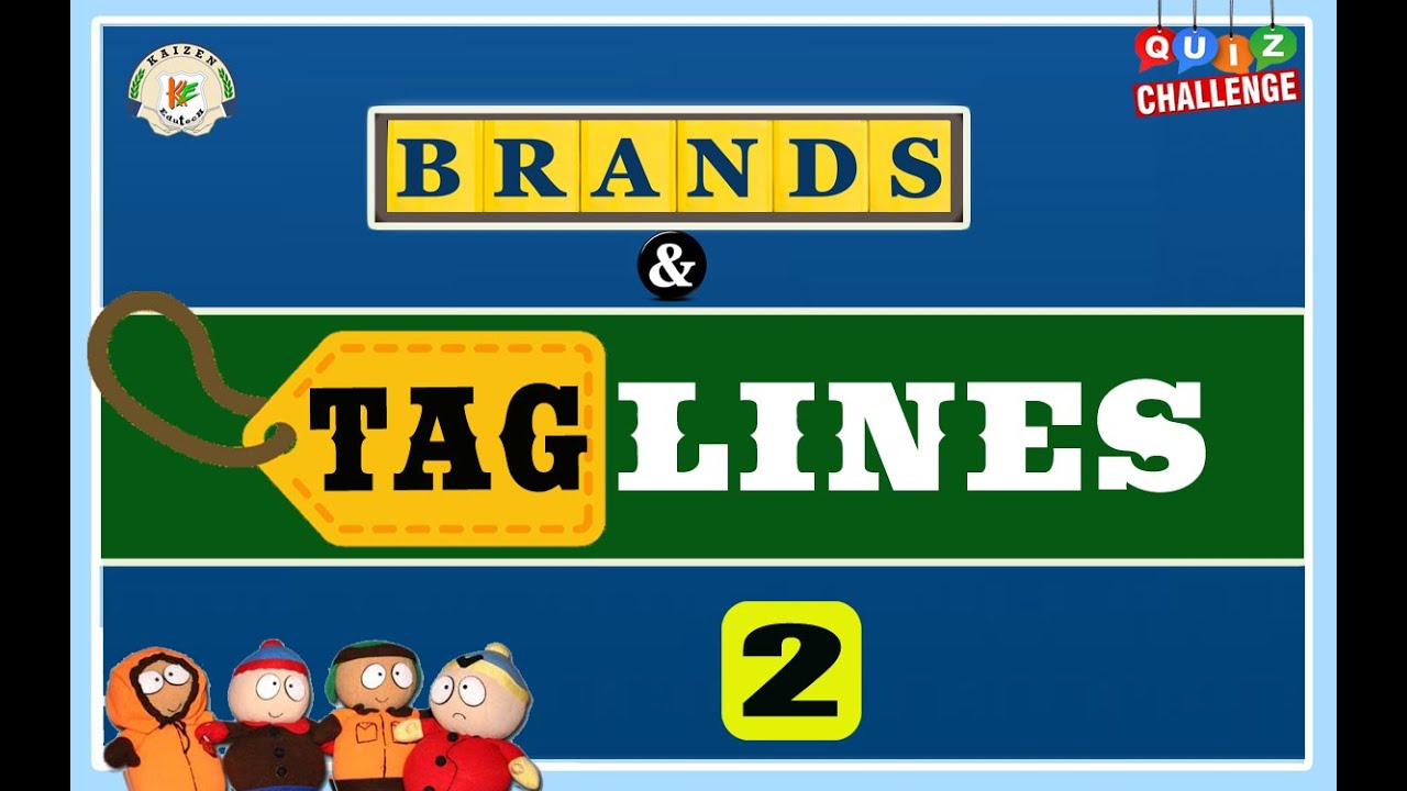 Brands & Taglines (Part-2) Business quiz on taglines 2020. Exclusive ...
