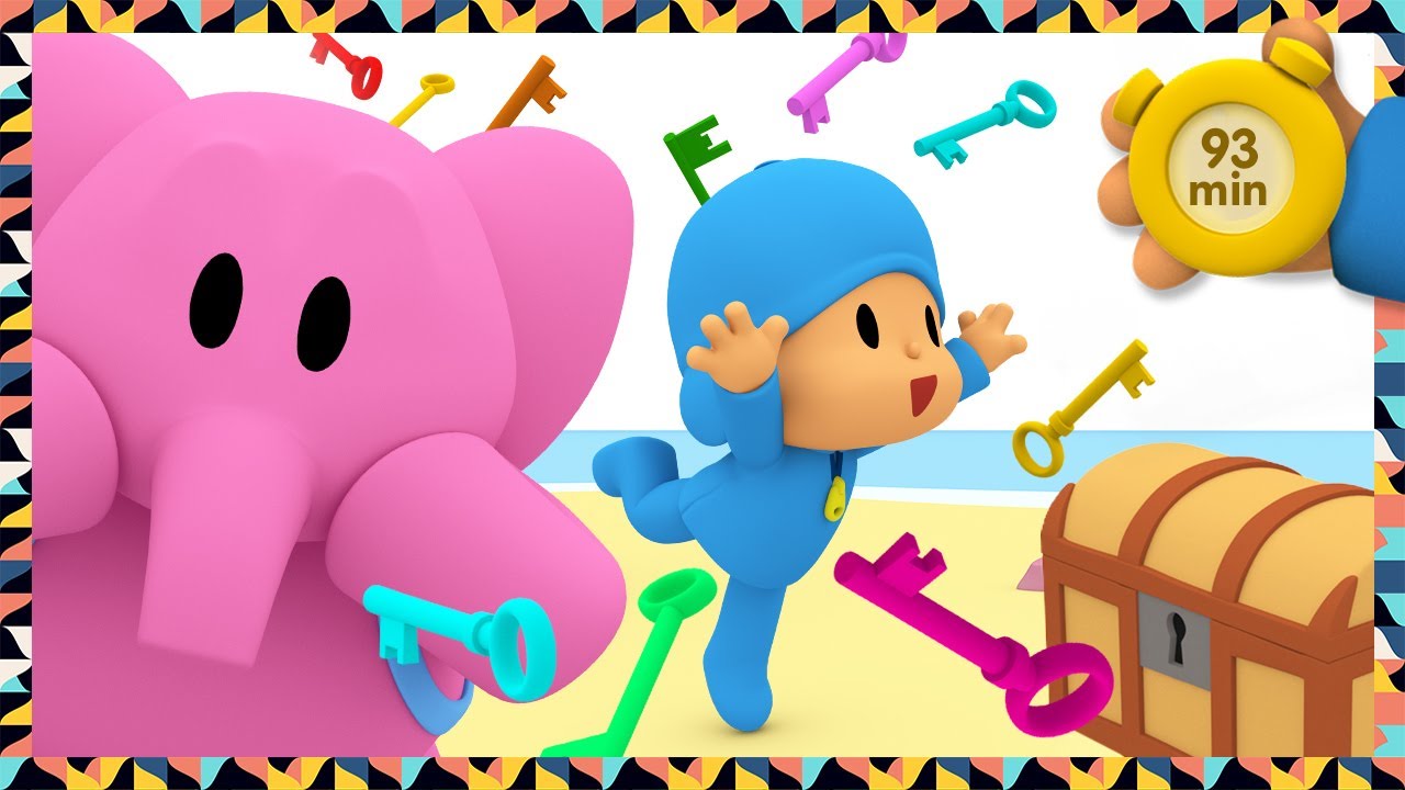 🗝 POCOYO AND NINA - Finding Mystery Keys [93 min] ANIMATED CARTOON for ...