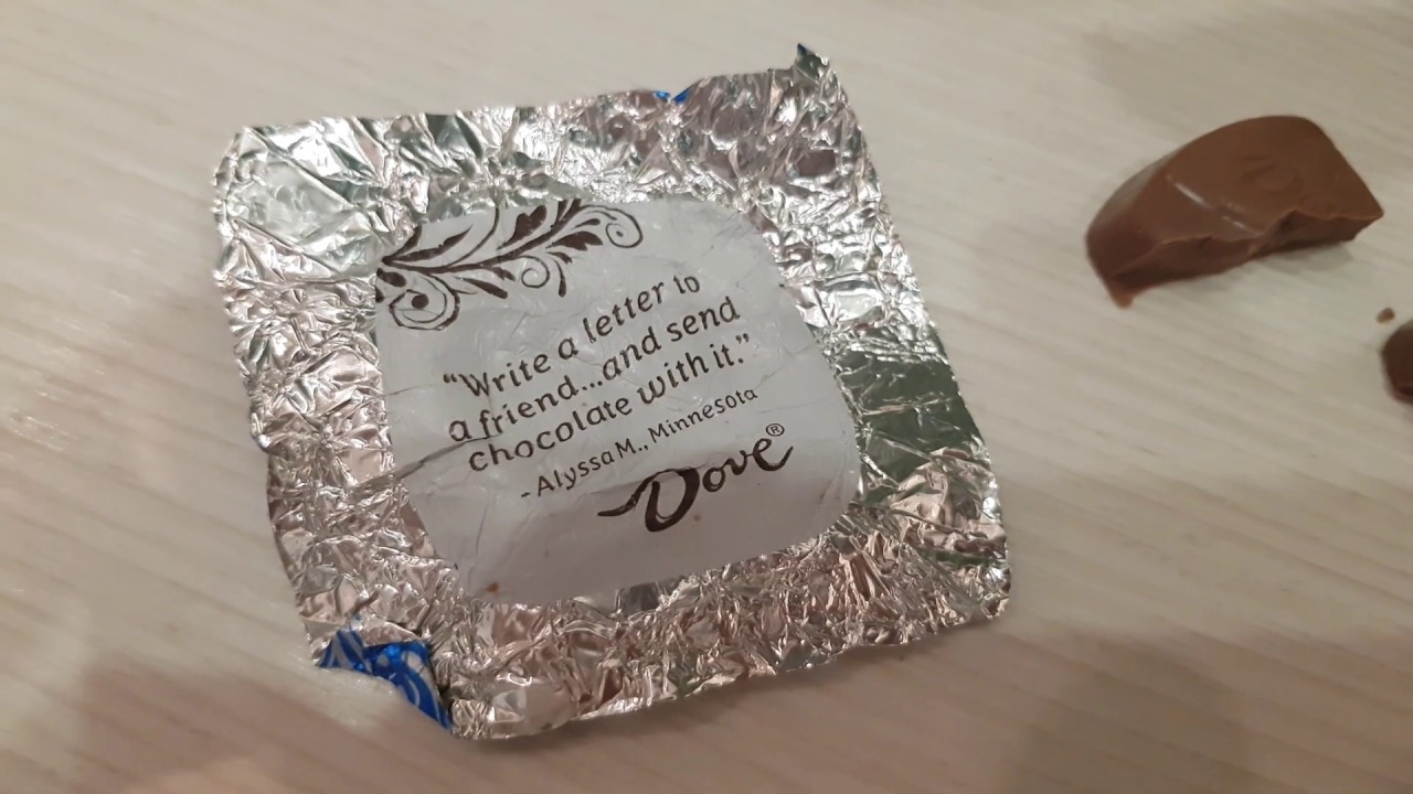 Dove Mini Chocolate Opening - YouTube