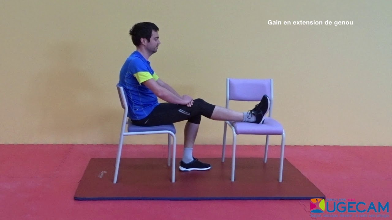 M021 Gain en extension de genou - YouTube
