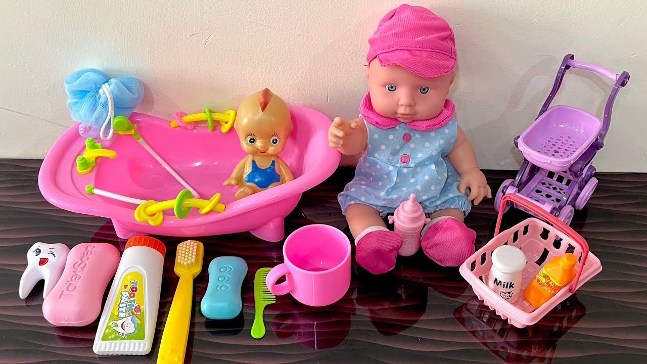 7 Minutes Satisfying with Unboxing Sweet Baby Bath Playset Collection ...