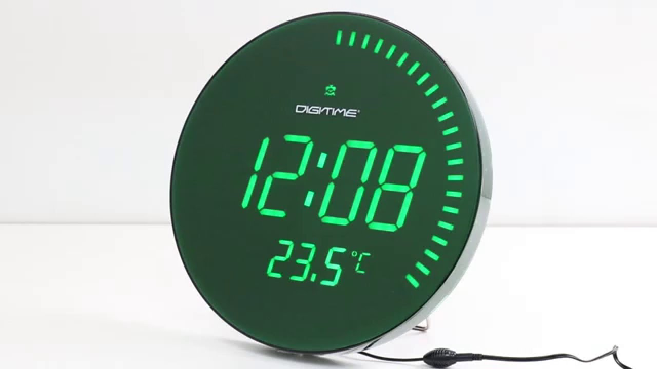 Digitime LED Wall Clock - YouTube